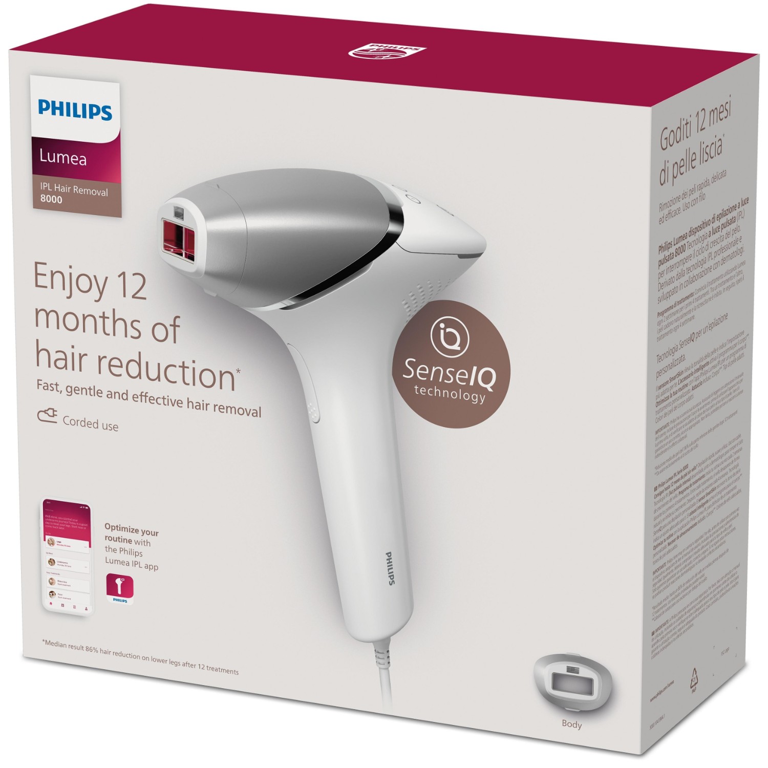PHILIPS Epilatori A Luce Pulsata LUMEA IPL PRESTIGE DISPOSITIVO DI ...