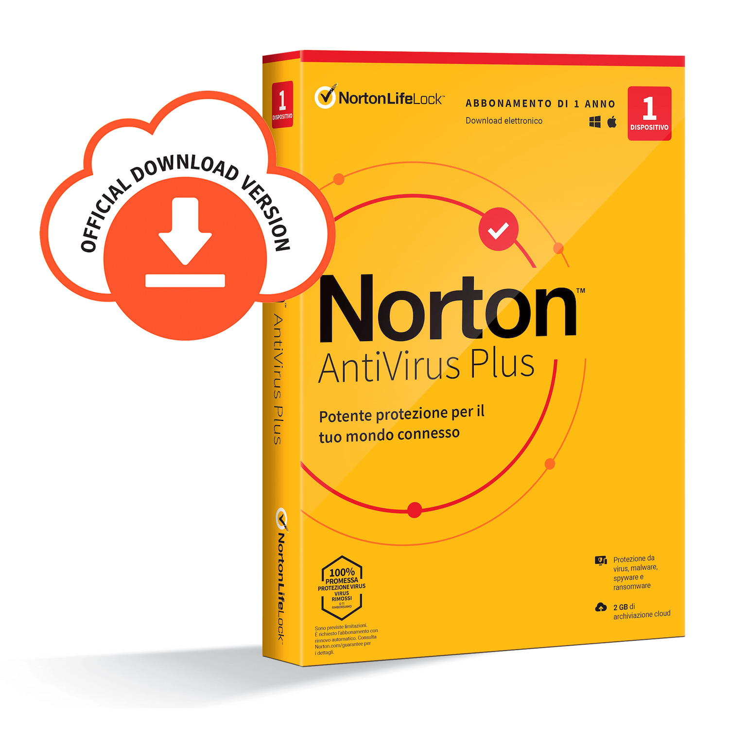 NORTON LIFE LOCK Software e Antivirus Virtuali NORTON ANTIVIRUS PLUS ...