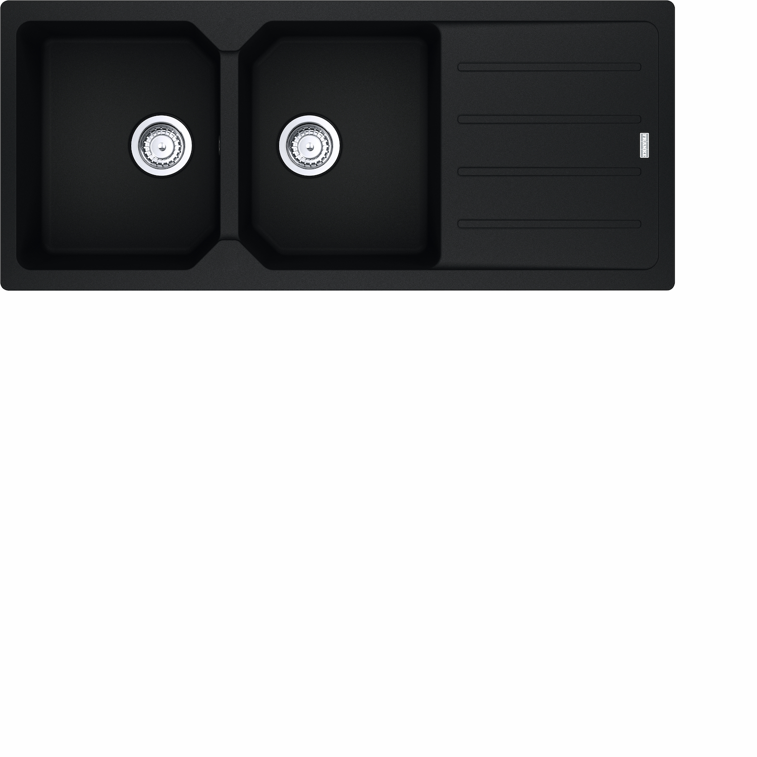 FRANKE Lavelli LAVELLO 116CM 2VASCHE C/GOCC. CITY NERO | Expert Italia